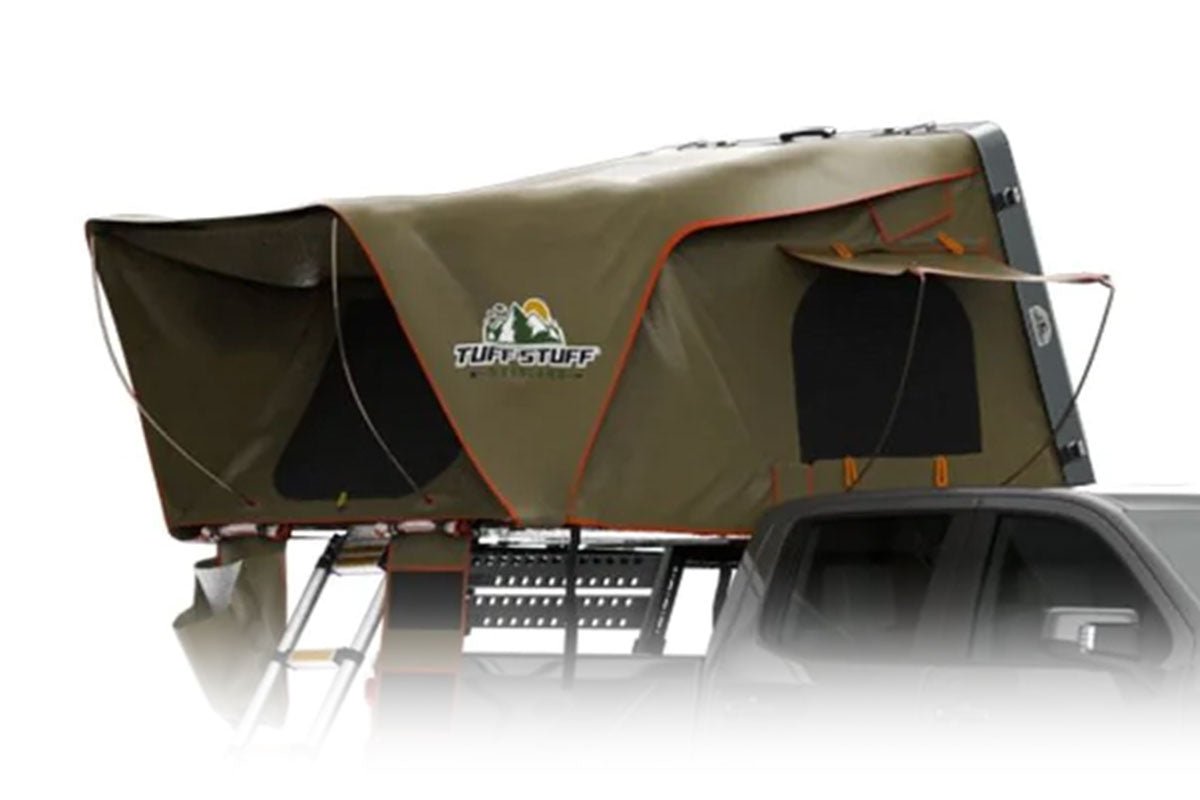 Tuff Stuff, Alpha Hardshell Rooftop Tent Gray - TS-RTT-CS-GR